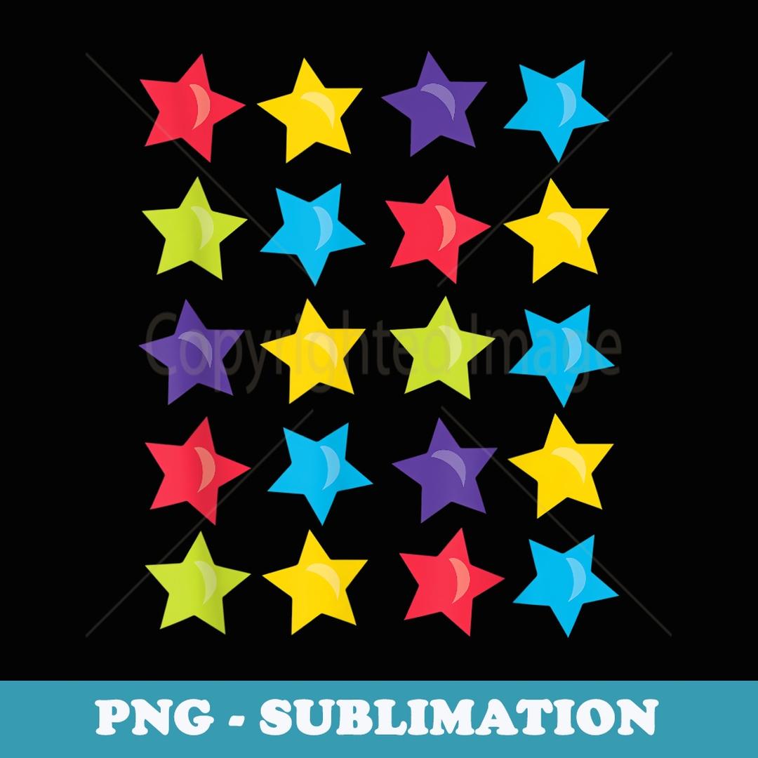 Amazing Stars Pattern Graphic For Adults and - Instant PNG S | Inspire ...