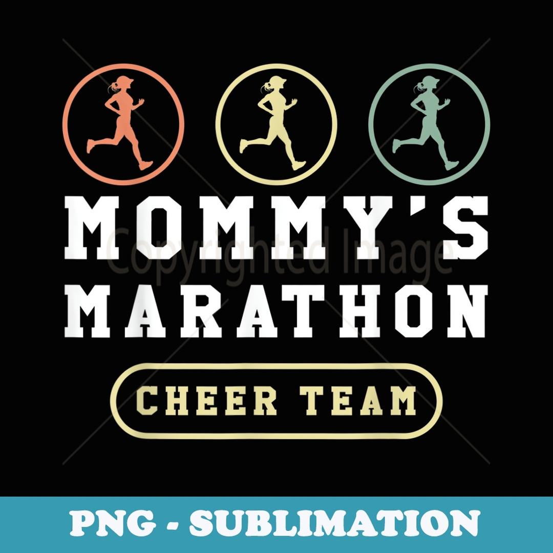 Mommy's Marathon Cheer Team Vintage Sports Mom Runner Saying | Inspire ...