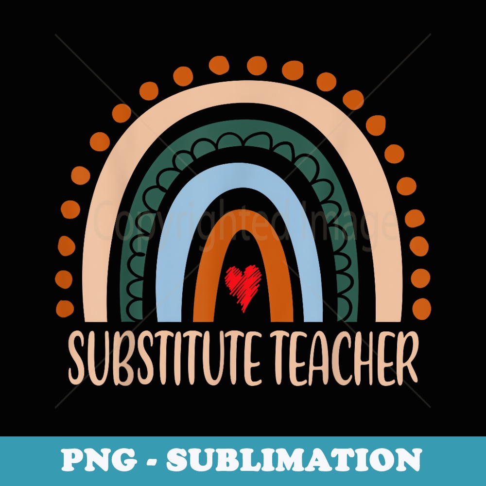 Substitute Teacher Rainbow Appreciation Day Back To School - | Inspire ...