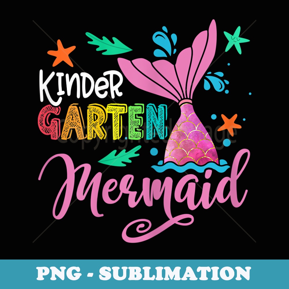 Kindergarten Mermaid Back To School for Mermaid Teacher Girl | Inspire ...