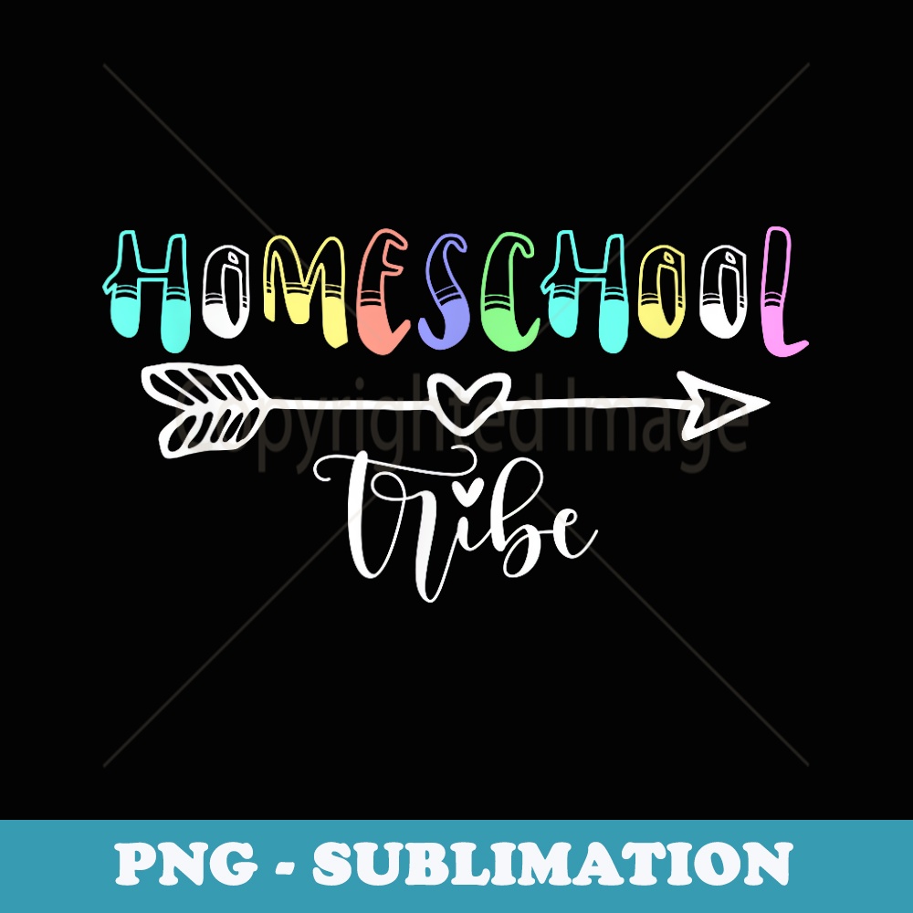 Homeschool Tribe Cute Mom Family - Sublimation Digital Downl | Inspire ...
