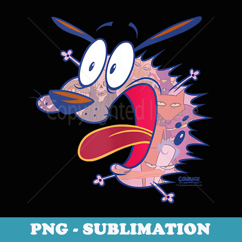 Courage the Cowardly Dog Evil Inside - Elegant Sublimation P | Inspire ...