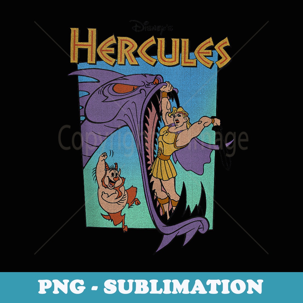 Disney Hercules Hydra Battle Retro Classic Movie - Decorativ | Inspire ...