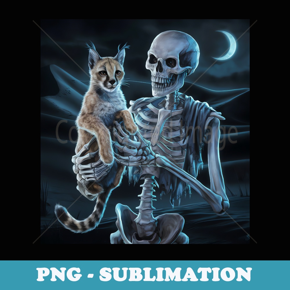 Halloween Skeleton Holding Floppa Cat My Beloved Cat Meme - | Inspire ...