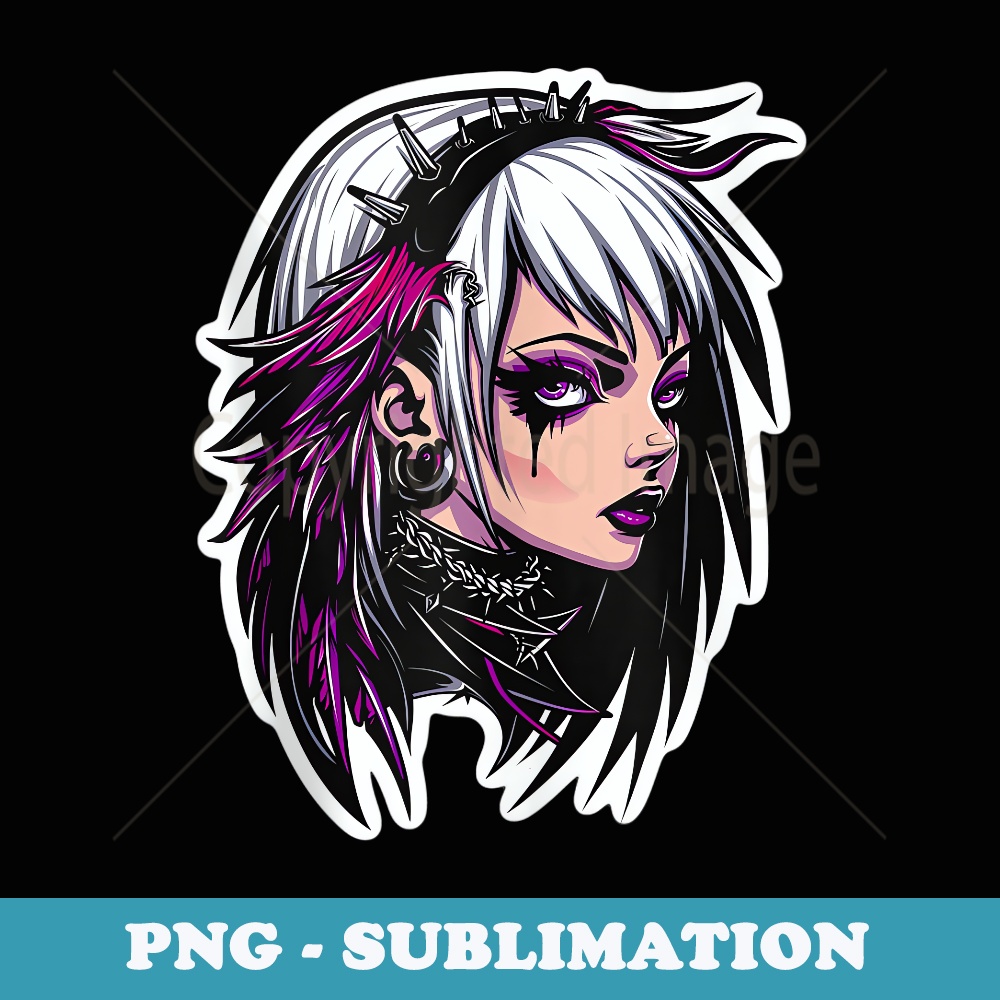 Creepy Anime Japanese Goth Girl With Raven Eerie Silence - E | Inspire ...