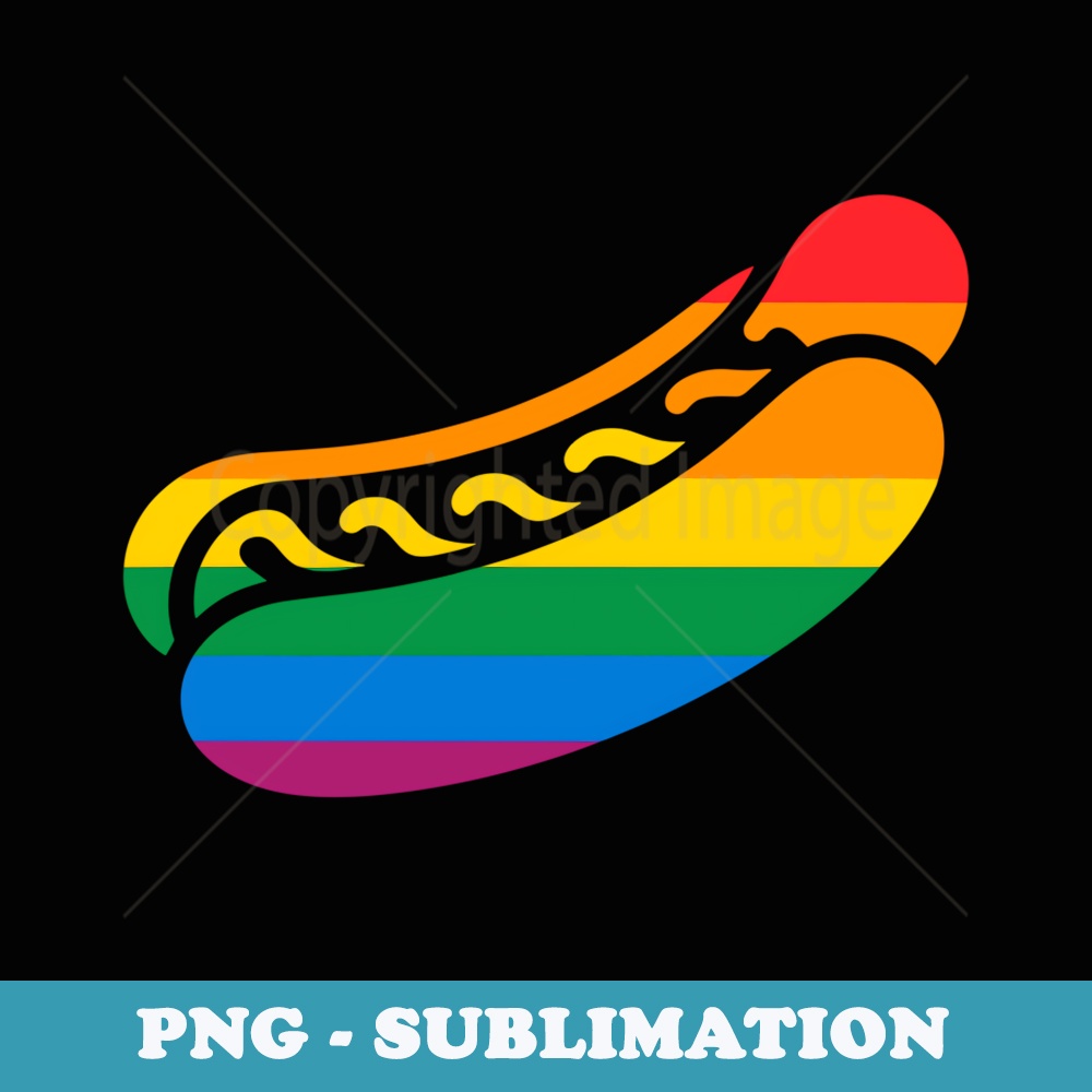 Retro Hotdog Rainbow LGBT Gay Pride Lesbian LGBT Gay Hotdog | Inspire ...