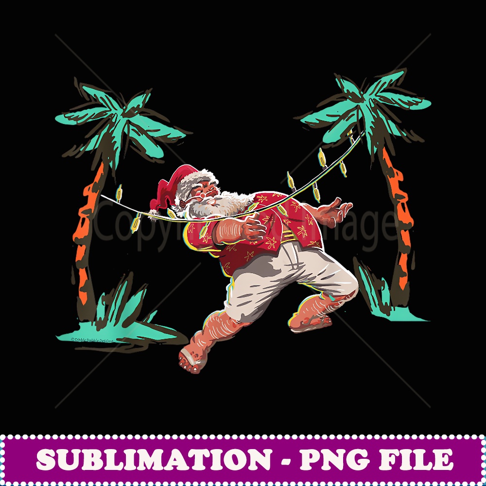 Tropical Santa Doing the Limbo Island Christmas in July - El | Inspire ...