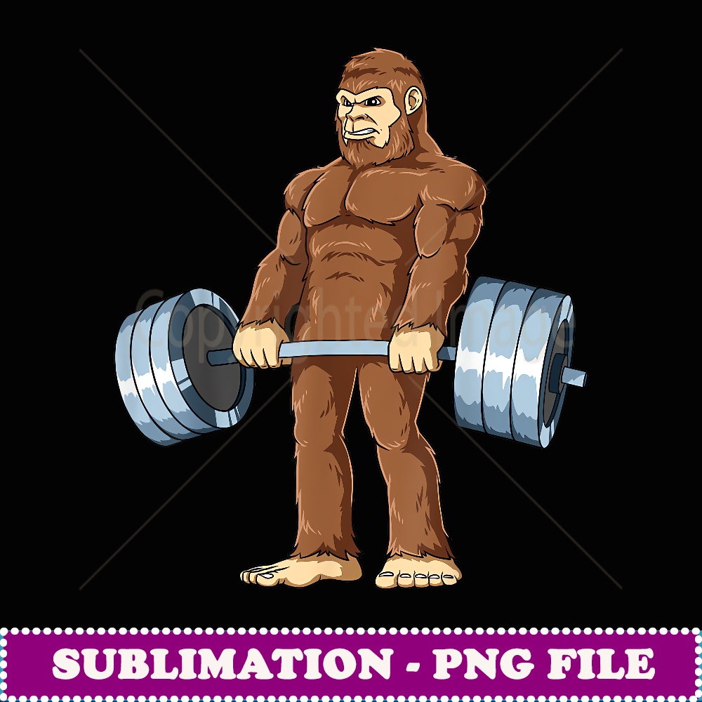 Bigfoot Weightlifting Muscle Gym Bigfoot Lifting Weights - P | Inspire ...