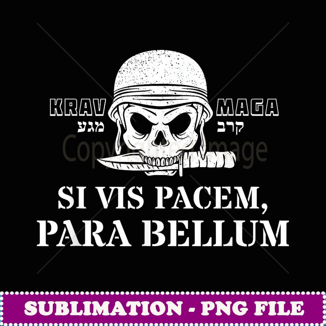 Krav Maga Symbol Army Skull Helmet Si Vis Pacem Para Bellum | Inspire ...