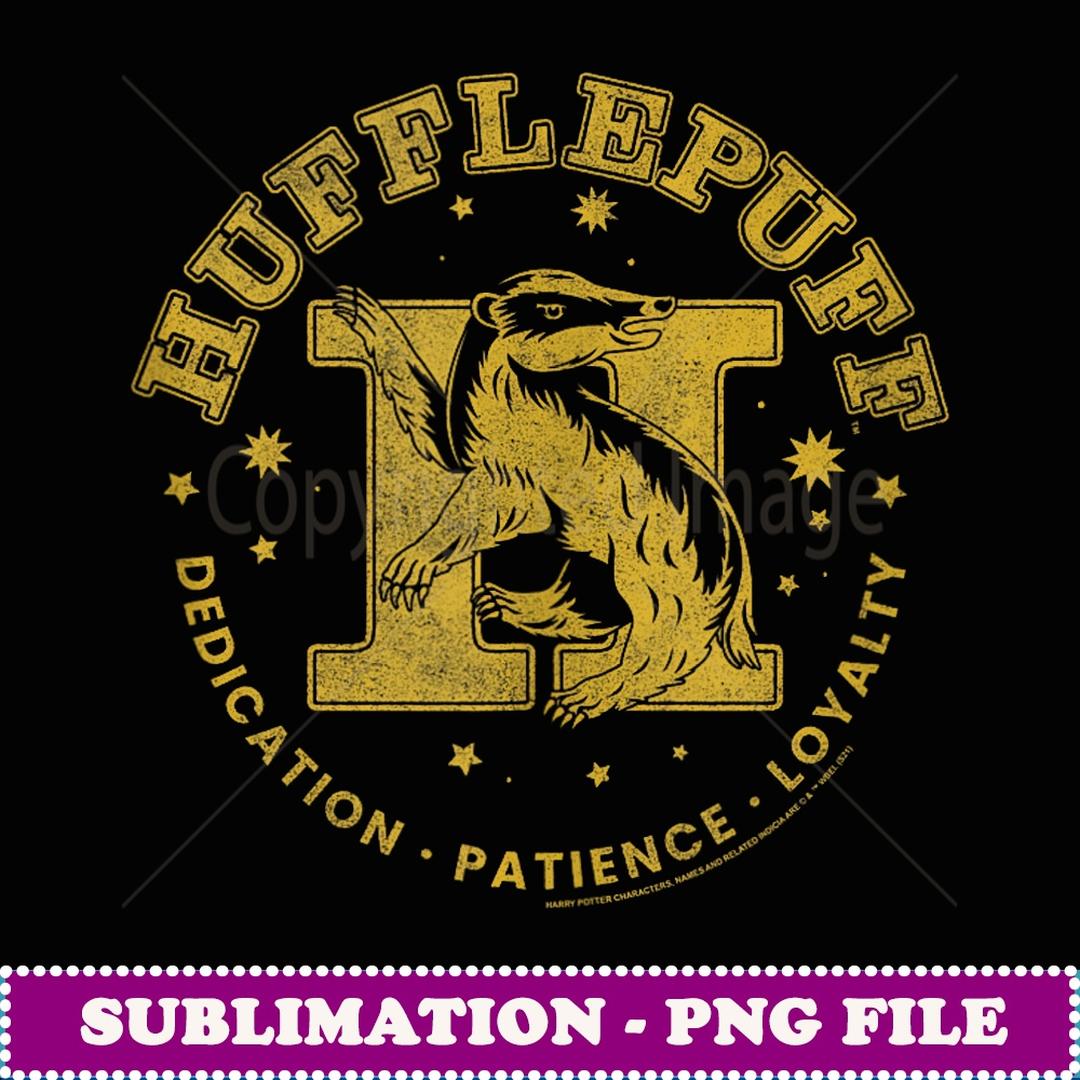 Harry Potter House Hufflepuff Gold Badger Collegiate Logo - | Inspire ...