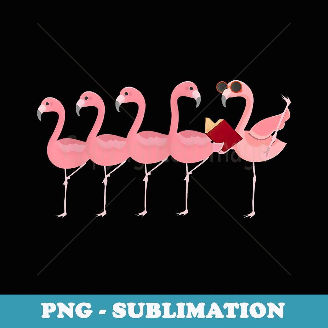 Book Flamingo Reading Classic - Sublimation Digital Download | Inspire ...
