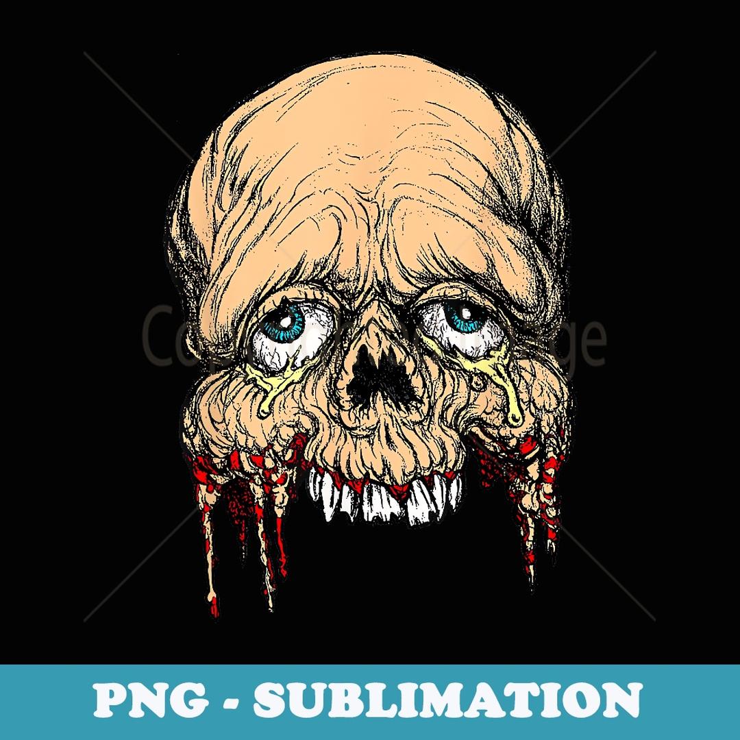 Half Face zombie skull Horror Art T - Sublimation Digital Do | Inspire ...