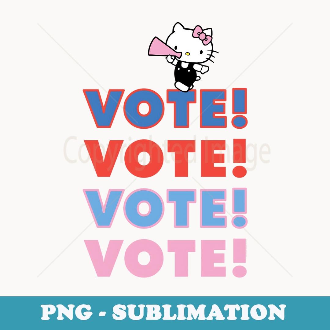 Hello Kitty Vote Cheer Rally - PNG Sublimation Digital Downl | Inspire ...