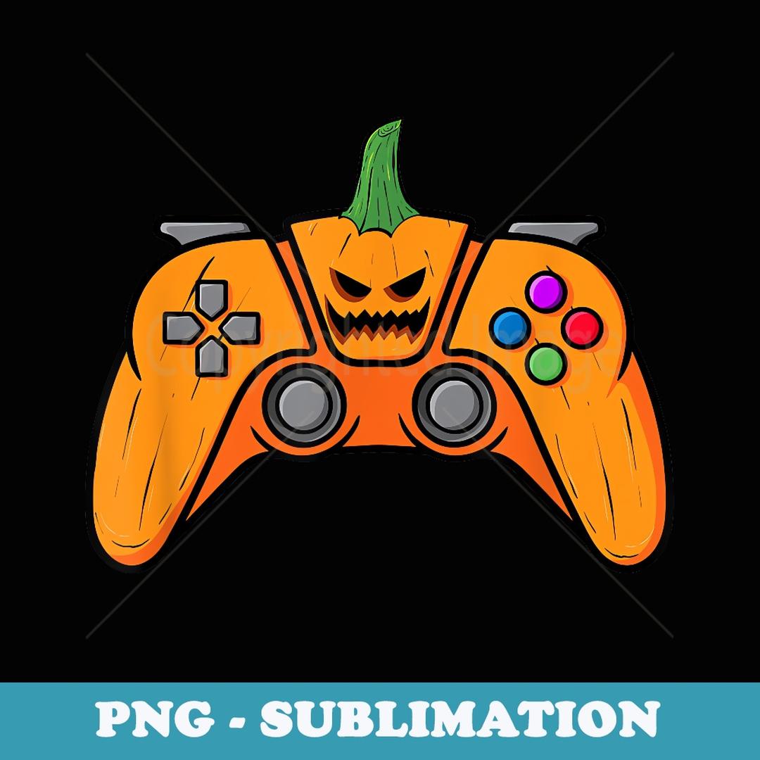 Halloween Video Game Controller With Pumpkin Face Gaming - T | Inspire ...