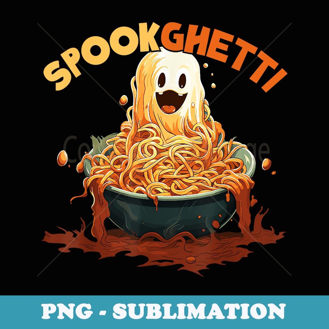Funny Spaghetti Halloween Joke Food Spookghetti Ghost - Excl | Inspire ...