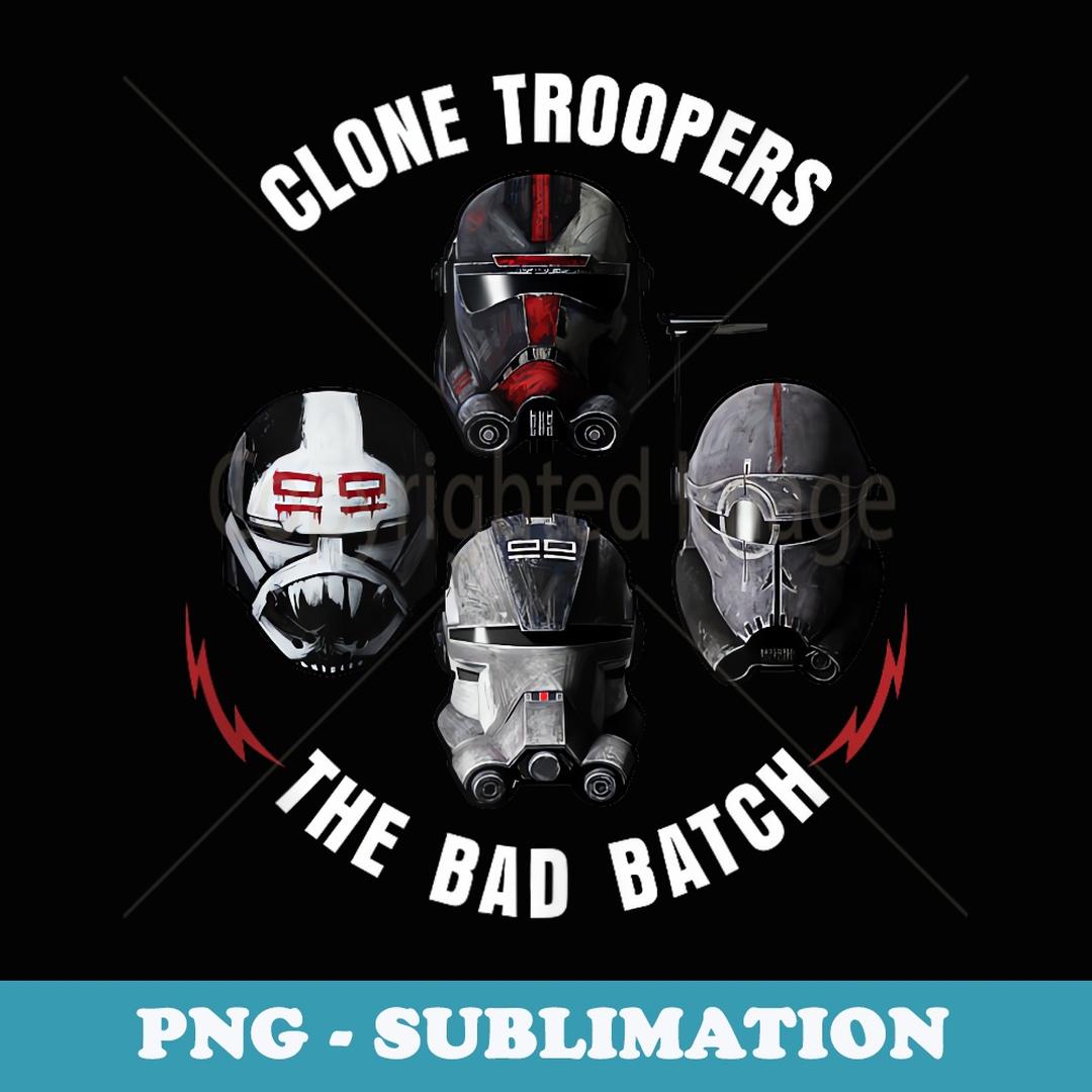 Star Wars The Bad Batch Clone Troopers Faces Big Chest Logo | Inspire ...