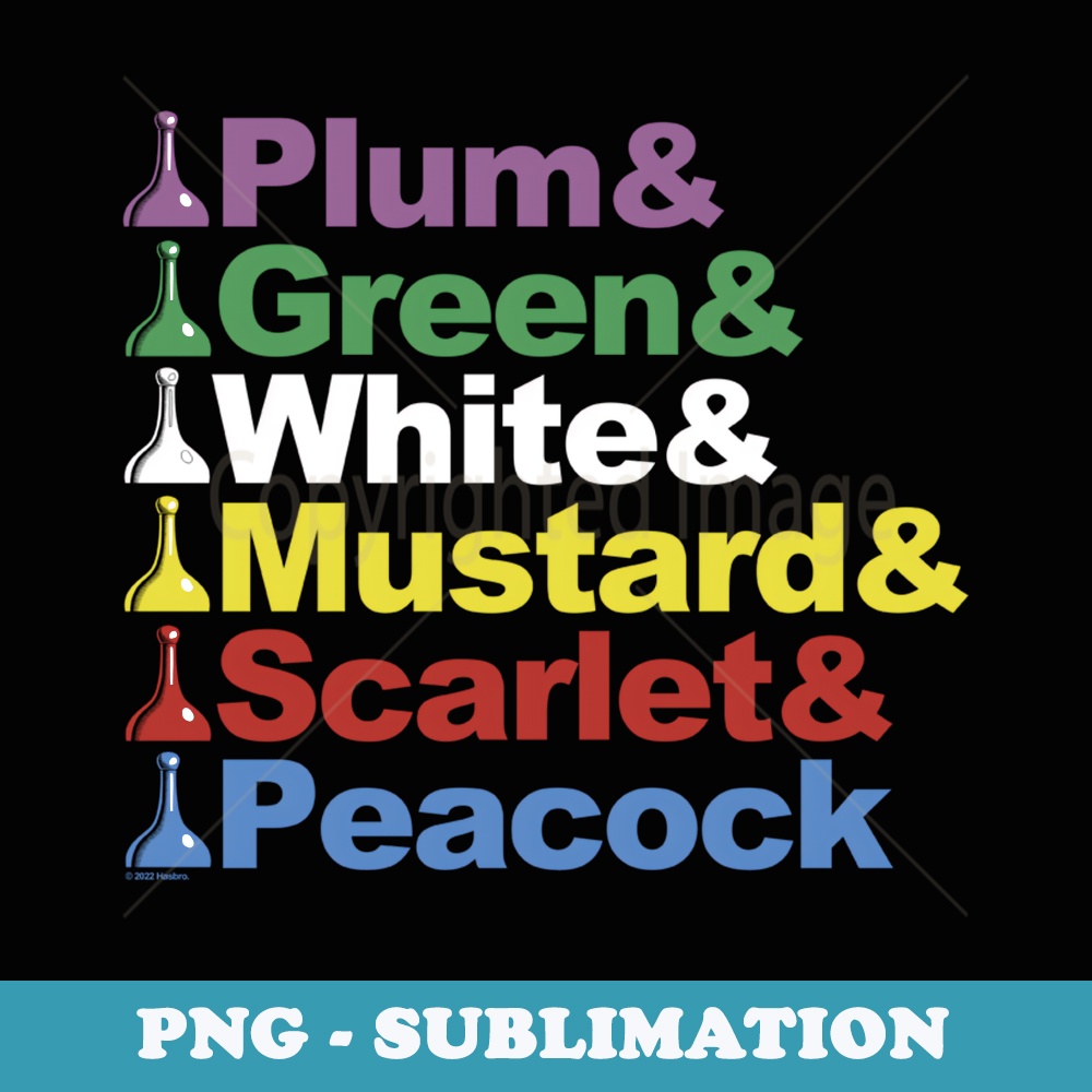 Clue Character Name Stack Game Pieces Big Text Logo - PNG Su | Inspire ...