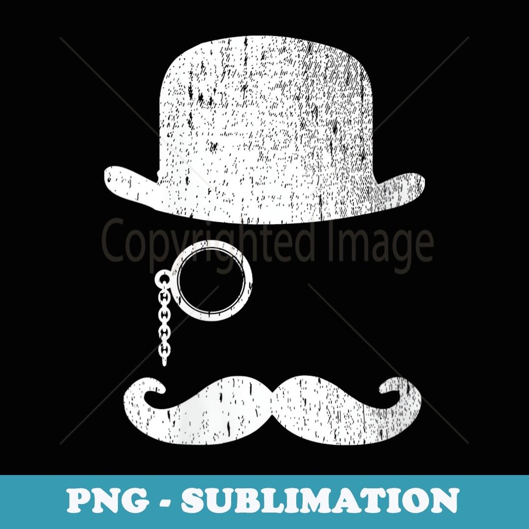 s Vintage Top Hat With Monocle Eye Lens And Handlebar Mustac | Inspire ...