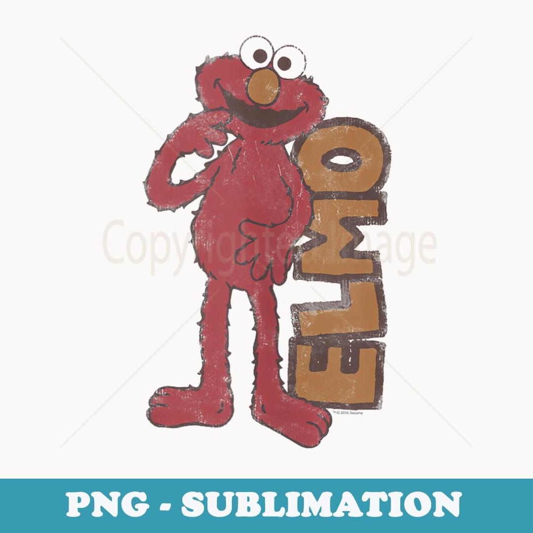 Sesame Street Vintage Elmo - Decorative Sublimation PNG File | Inspire ...