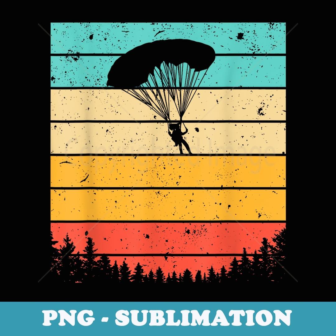 Cool Skydiving Art Skydiver Parachute Skydive - PNG Sublimat | Inspire ...