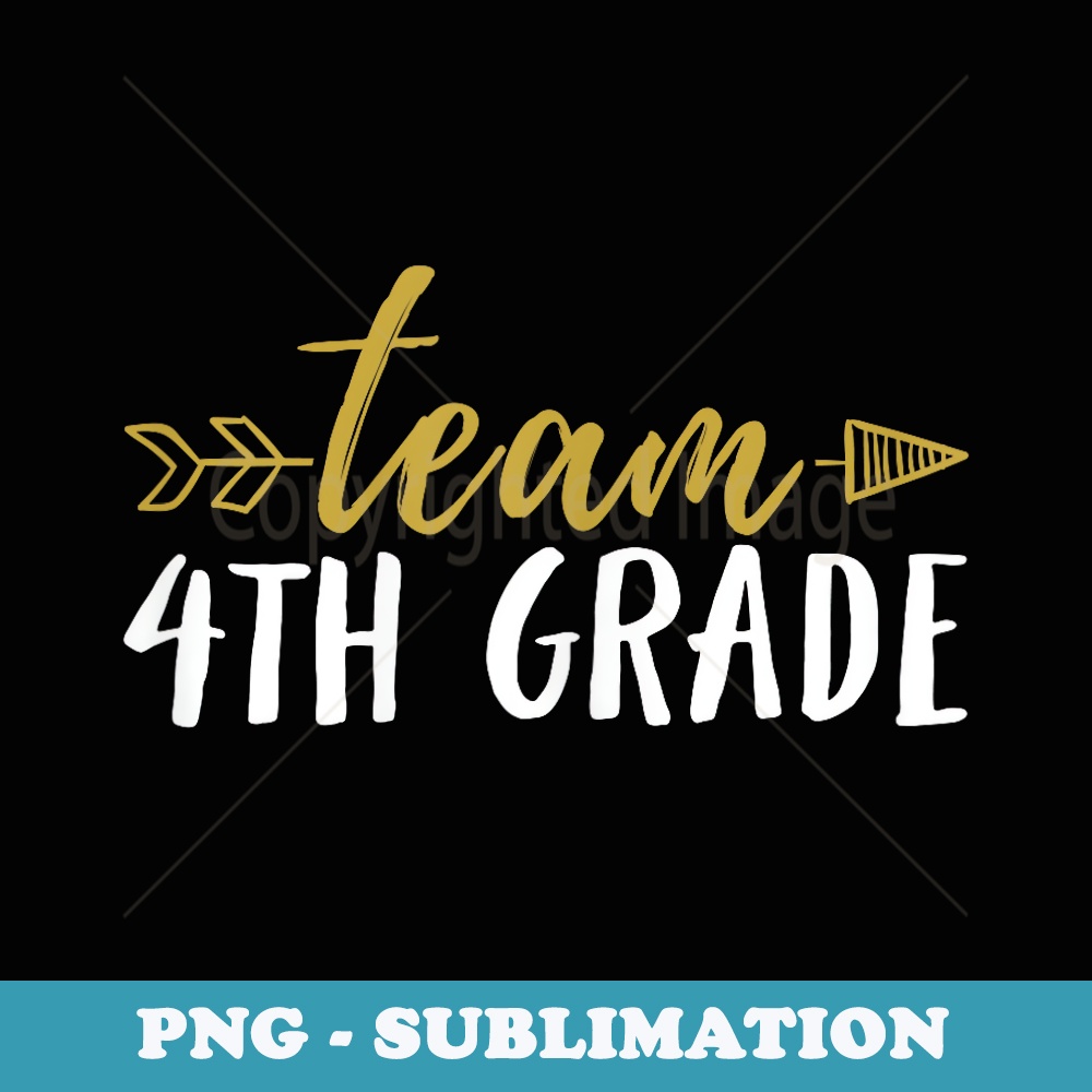 Team 4th Grade T Fourth Teacher Student Arrow - PNG Transpar | Inspire ...