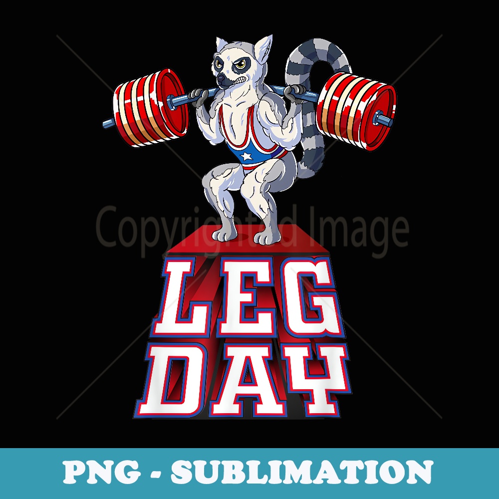 Leg Day lemur Weight Lifting Squat Gym Training - Sublimatio | Inspire ...