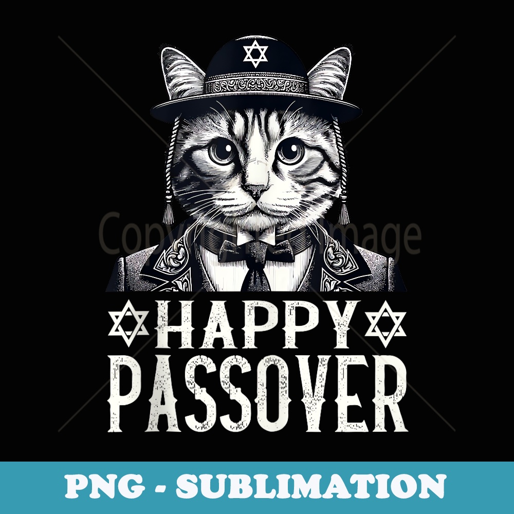 Happy Passover Funny Cat Jewish Sedar - Exclusive Sublimatio | Inspire ...