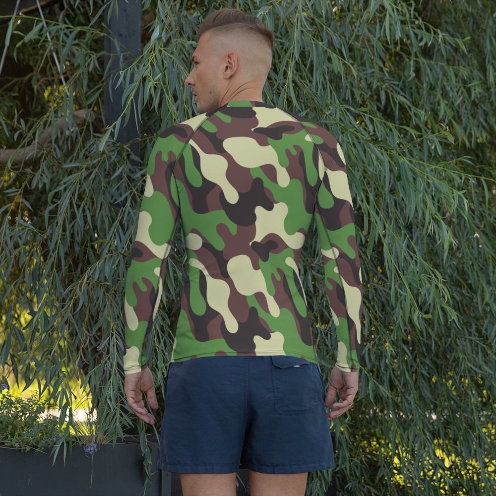 Military Camouflage NATURE Men's Rash Guard | Inspire Uplift