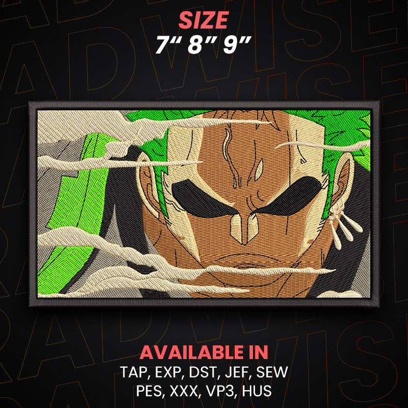ZORO V3 Inspired Embroidery Design | Inspire Uplift