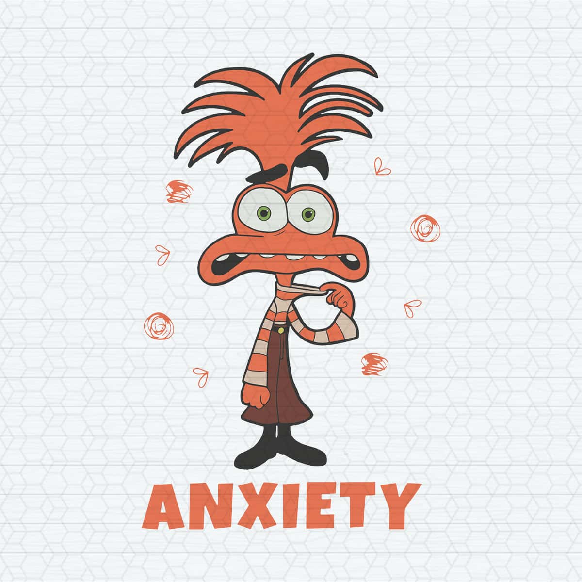 Inside Out Anxiety Disney Character SVG | Inspire Uplift