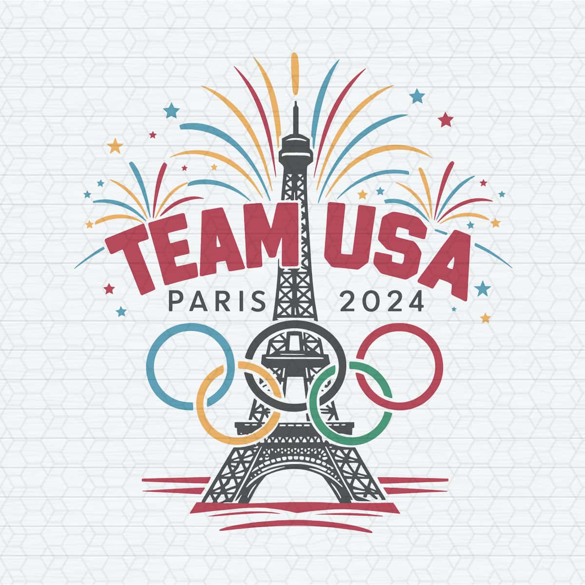 Sport Team USE Paris 2024 Olympic SVG | Inspire Uplift