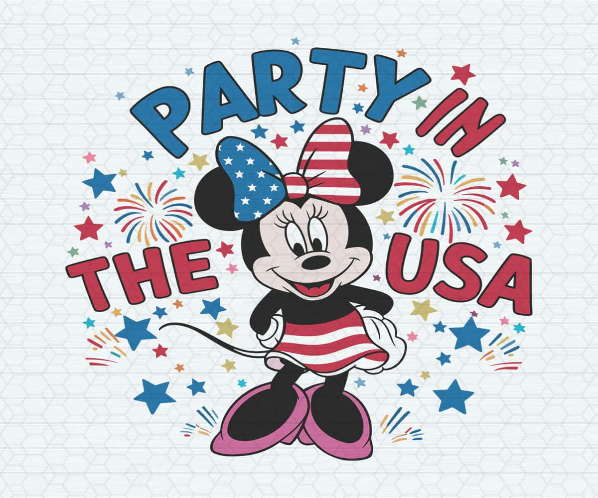 Party In The USA Minnie Mouse SVG Bundle | Inspire Uplift