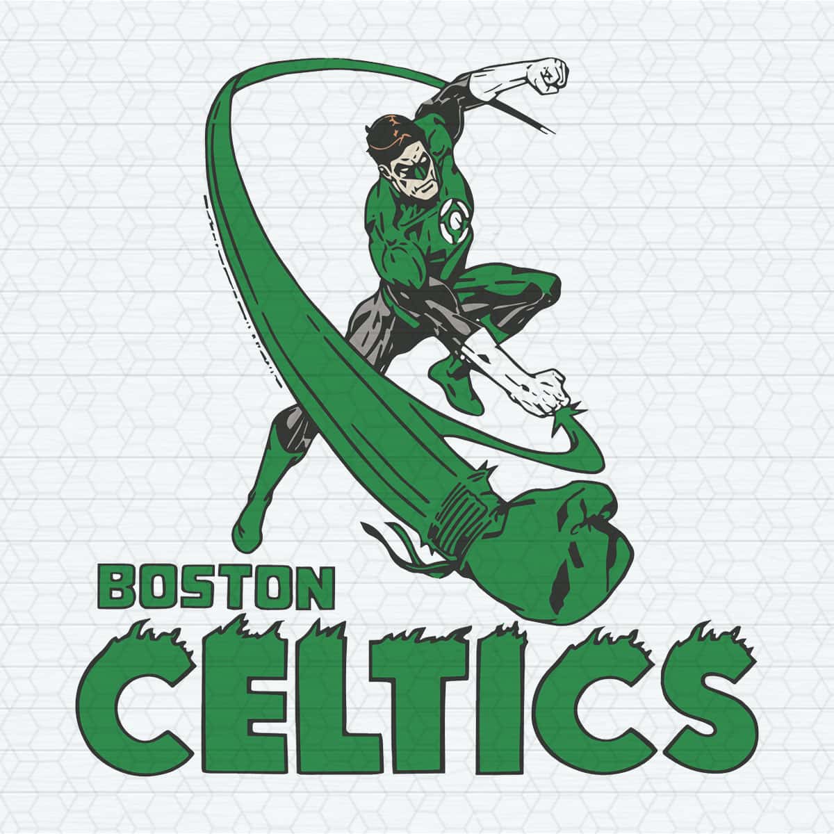 The Green Lantern Boston Celtics Comics SVG | Inspire Uplift
