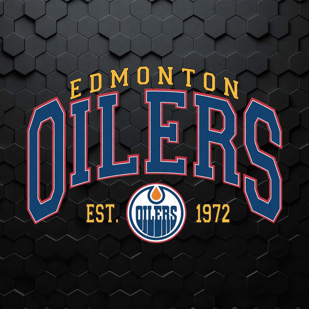 Edmonton Oilers Est 1972 Hockey Team SVG | Inspire Uplift