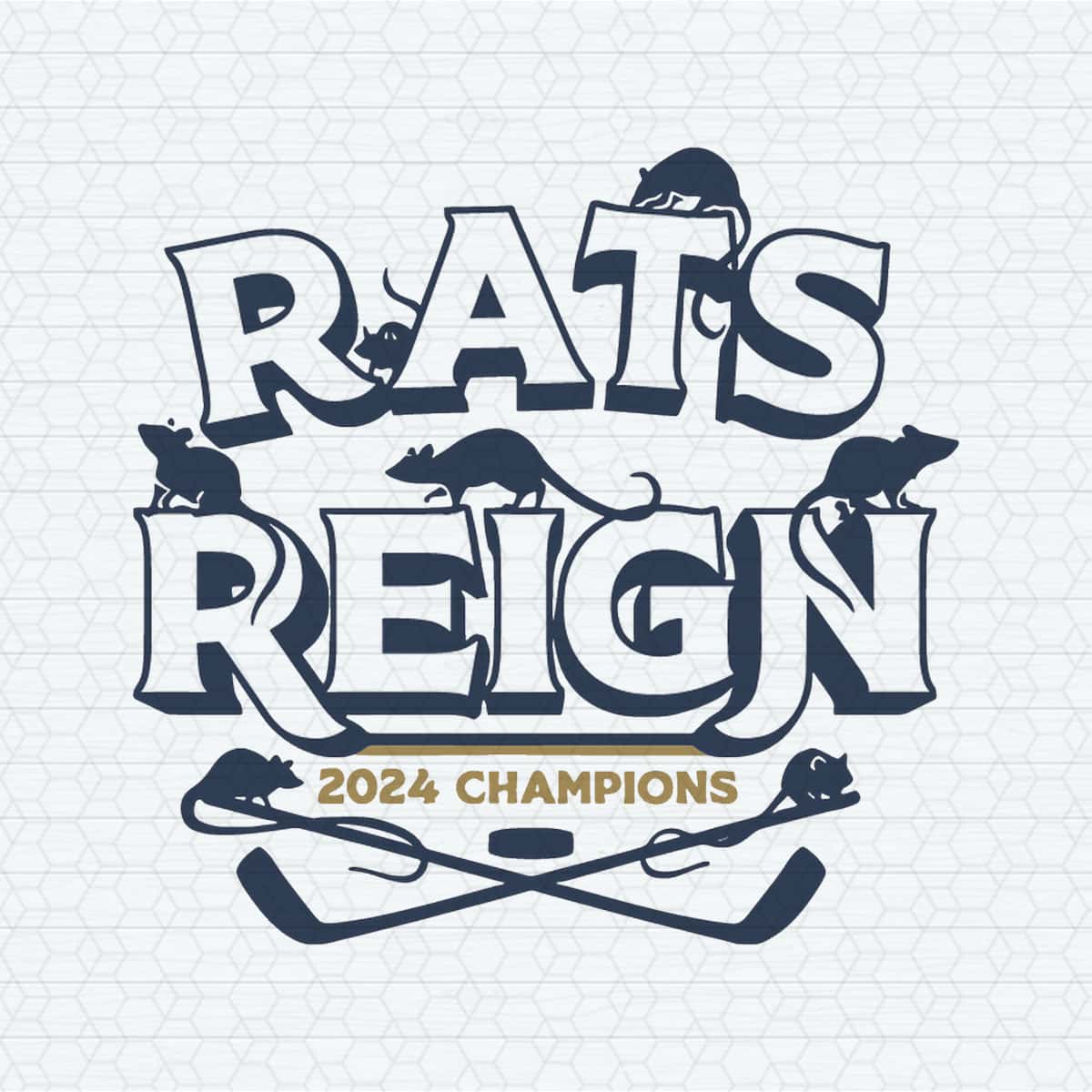 Rats Reign 2024 Champions Florida Hockey SVG | Inspire Uplift