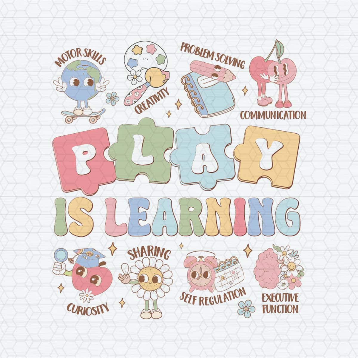 Groovy Play Is Learning SPED Teacher SVG | Inspire Uplift