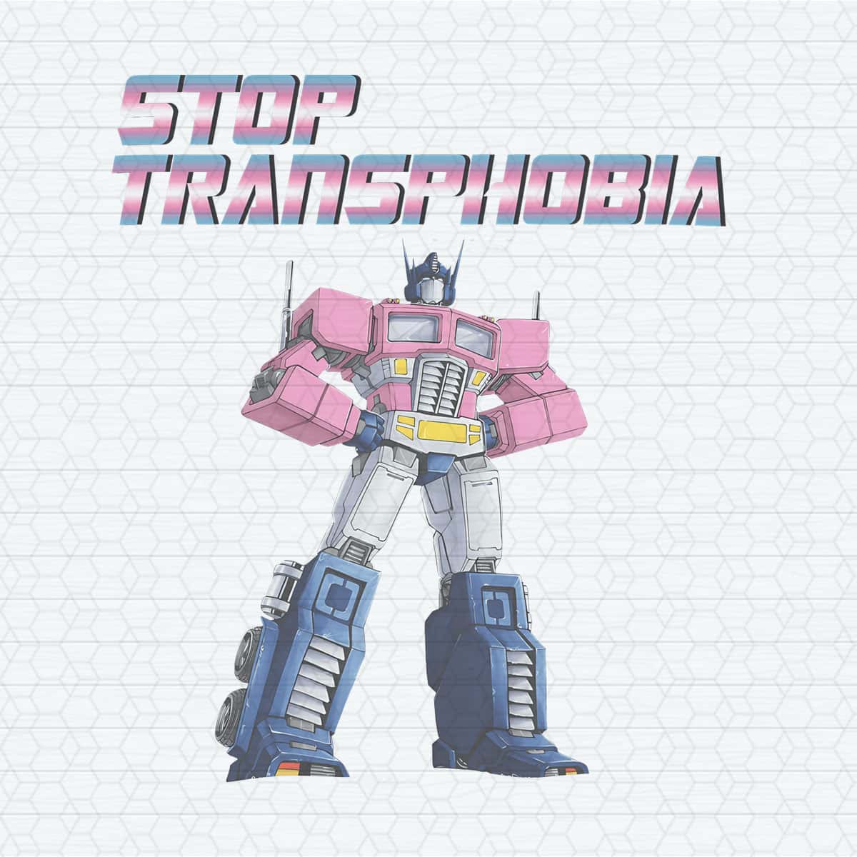 Stop Transphobia LGBT Robot PNG | Inspire Uplift