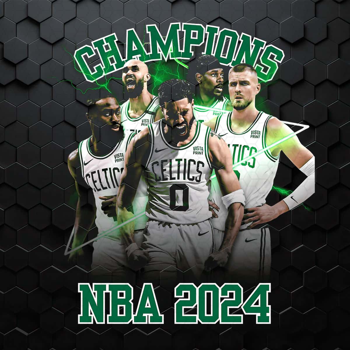 Champions 2024 Boston Celtics Players PNG | Inspire Uplift