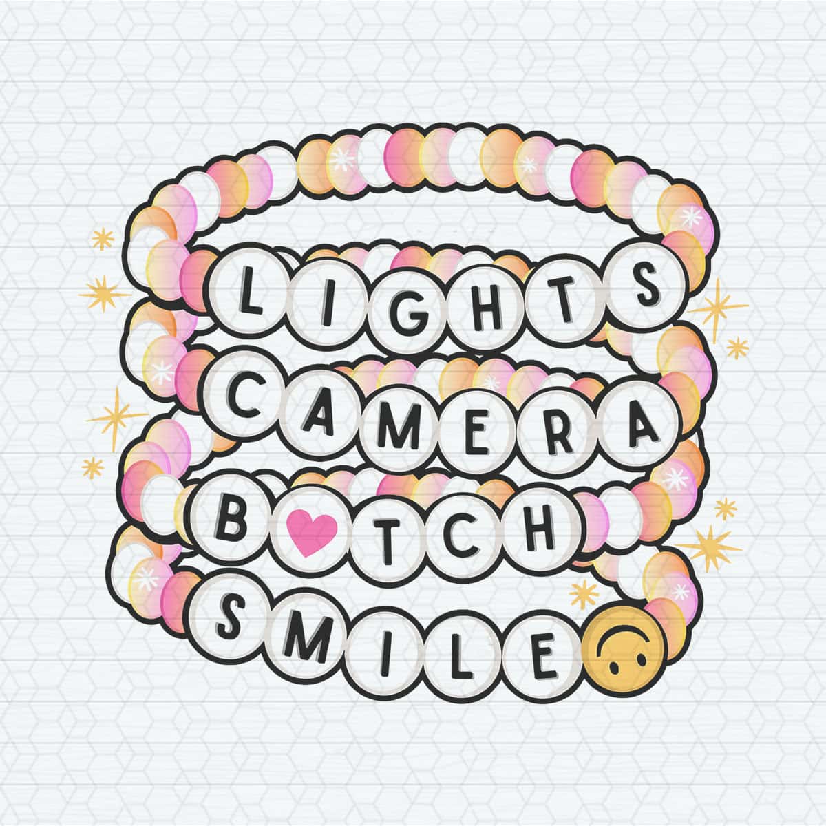 Lights Camera Bitch Smile TTPD Lyrics PNG | Inspire Uplift