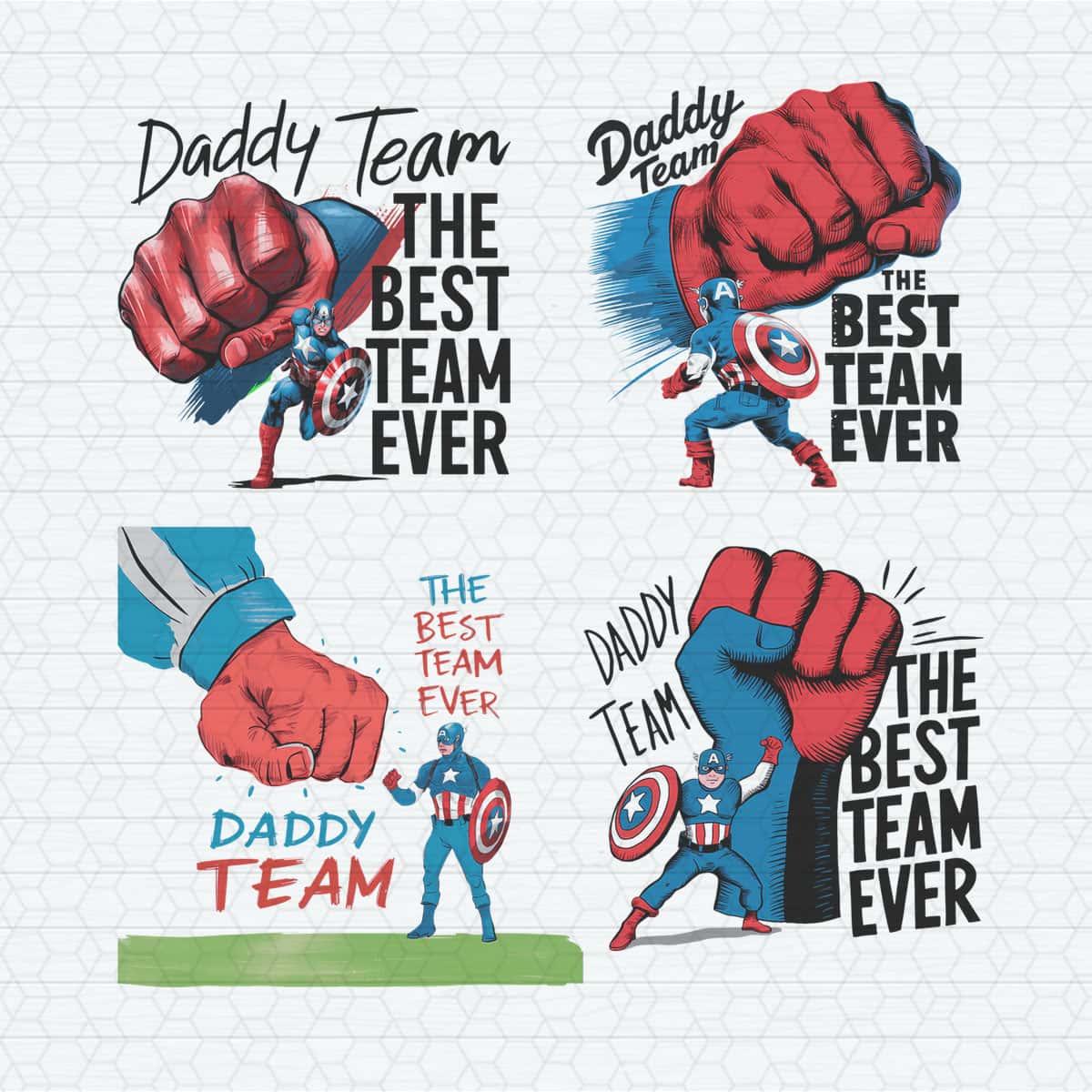 Daddy Team The Best Team Ever SVG PNG Bundle | Inspire Uplift