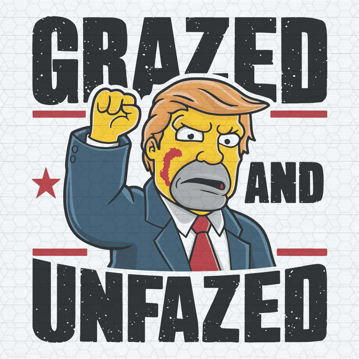 Simon Family Donald Trump Grazed And Unfazed SVG | Inspire Uplift