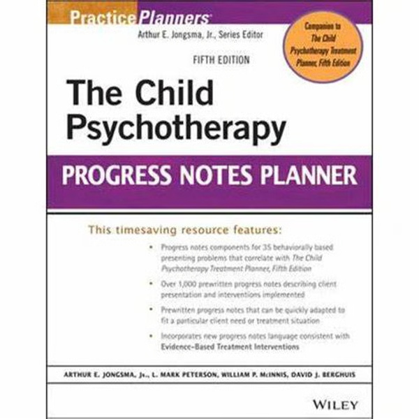 E-BOOK The Child Psychotherapy Progress Notes Planner 5th Ed | Inspire ...