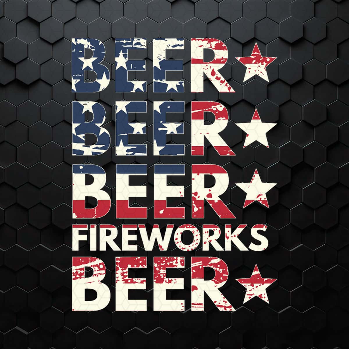 4th Of July Beer Fireworks American Flag SVG | Inspire Uplift