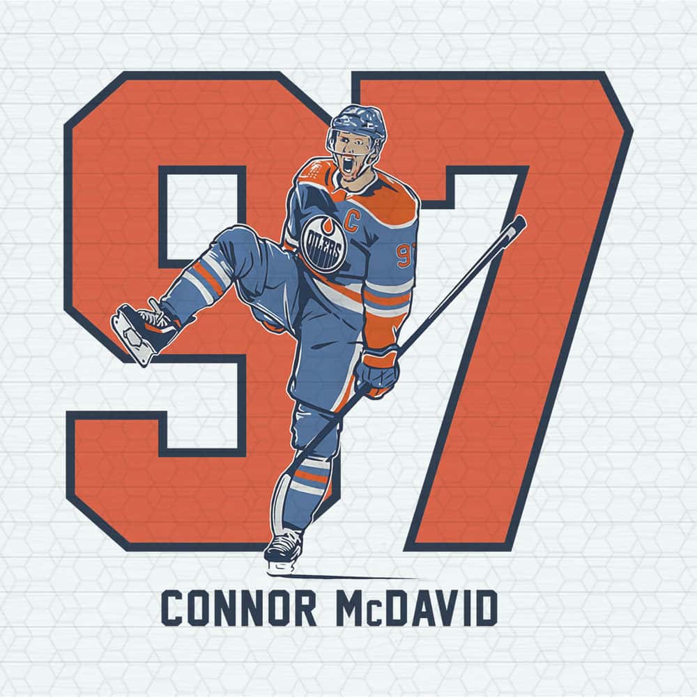 Connor McDavid Edmonton Oilers 97 Hockey PNG | Inspire Uplift