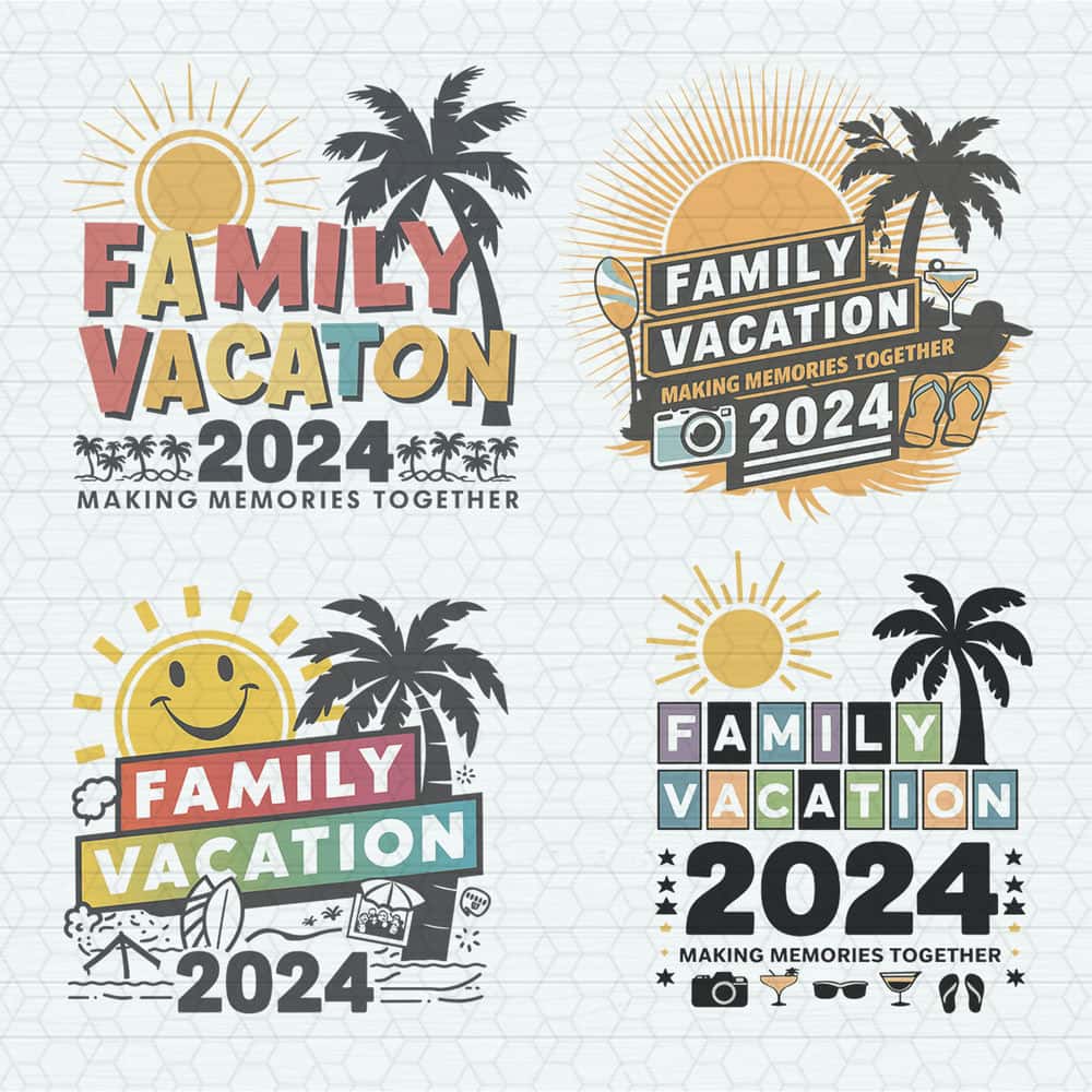 Family Vacation 2024 Making Memories Together SVG Bundle | Inspire Uplift