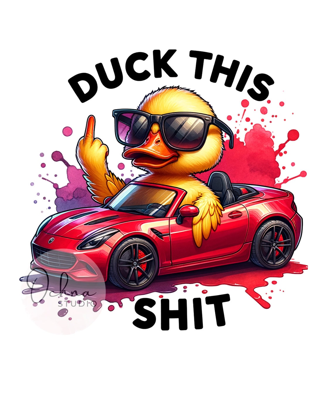 Duck this Shit PNG, I Dont Give a Duck PNG | Inspire Uplift