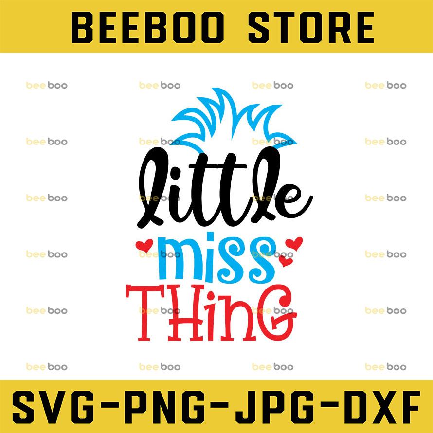 Little Miss Thing Dr Seuss SVG, svg, dxf, Cricut, Silhouette - Inspire ...