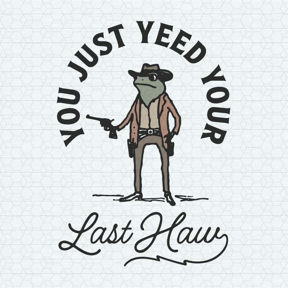 Funny Frog Cowboy SVG File For Print Cut Western Style Cowbo - Inspire ...