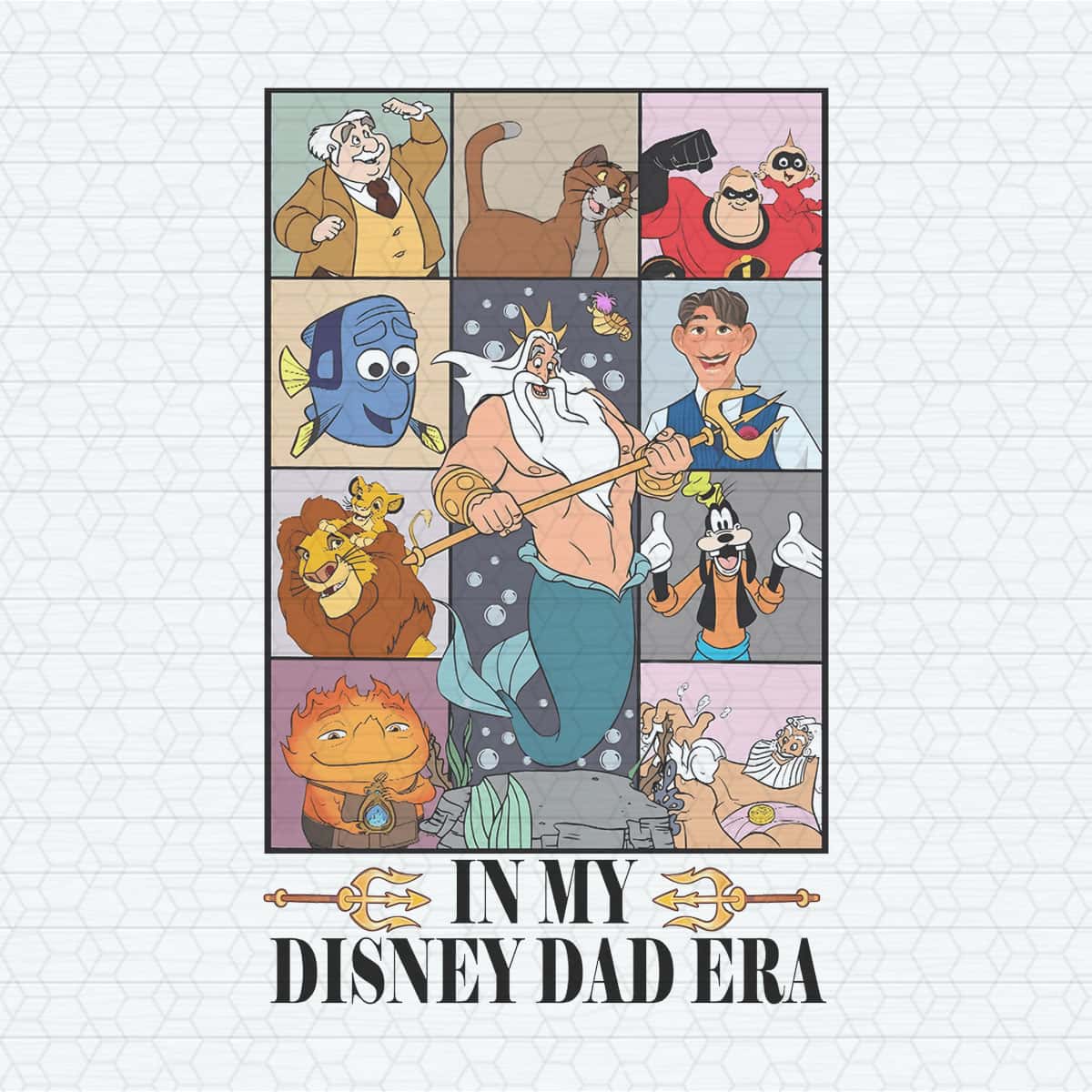 Vintage In My Disney Dad Era Fathers Day PNG | Inspire Uplift