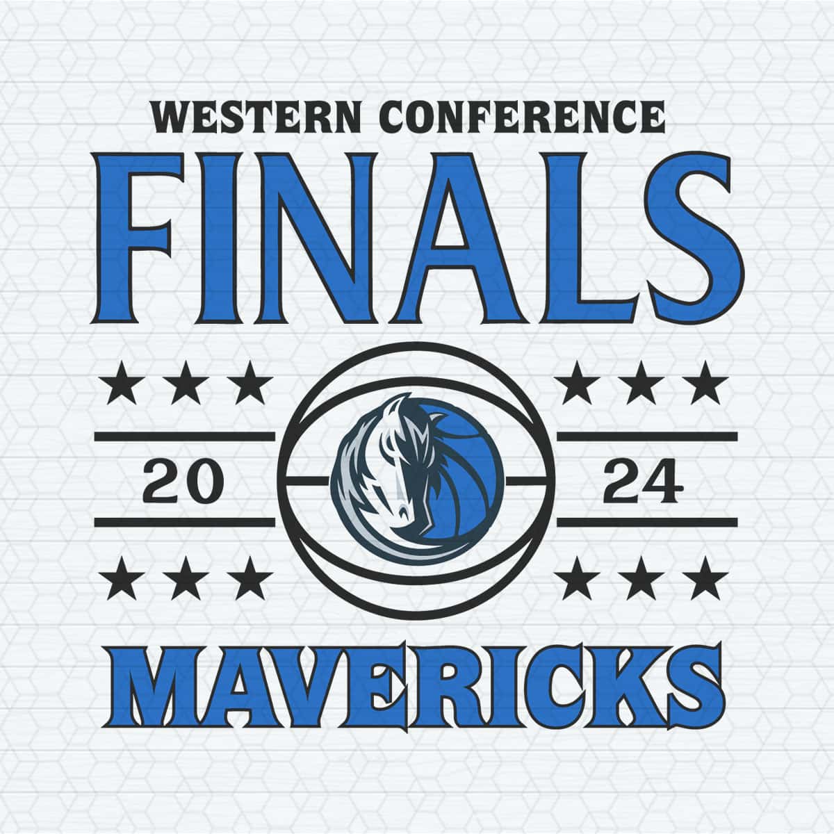 Western Conference Finals Mavericks 2024 SVG | Inspire Uplift